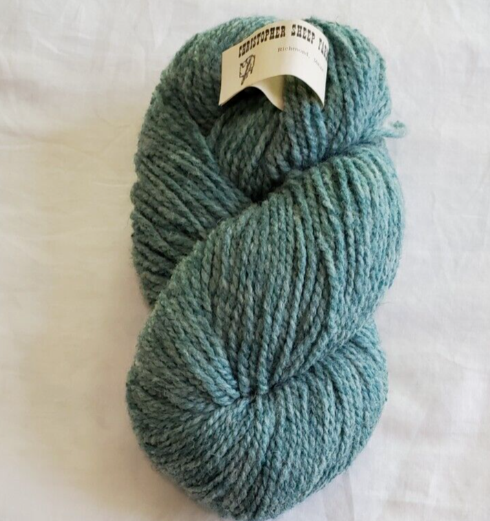 1 Hank Skein Christopher Sheep Farm Virgin Wool Knitting 4 oz Spruce Green | eBay