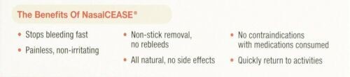 Nasalcease First Aid Cuts & Nosebleeds Fast Easy Relief Sterile 5ct ...