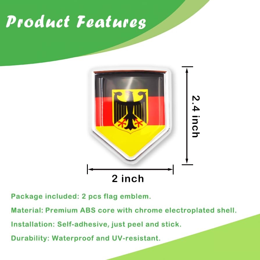 German State Ensign Flag Decal Sticker Car Emblem Germany Eagle Flag ...