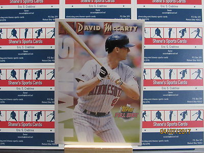 1993 Topps Complet Shots #12 David Mccarty | eBay