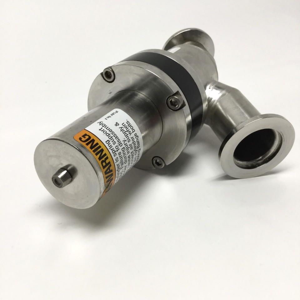 Nor-Cal AIVP-1002-NWB In-Line Angle Poppet Isolation Valve, NC, Ø1" NW ...