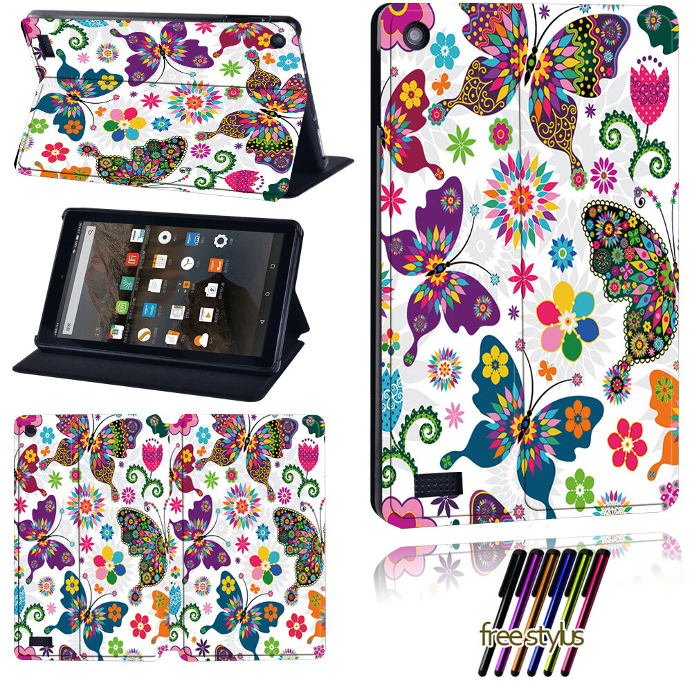 Leather Stand Cover Case For Amazon Kindle fire 7 5th/7th/9th ...