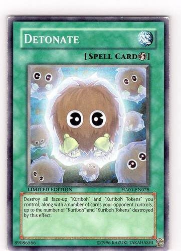 Yu-Gi-Oh TCG Detonate HA01-EN028 Limited Edition Super Rare Card Played ...