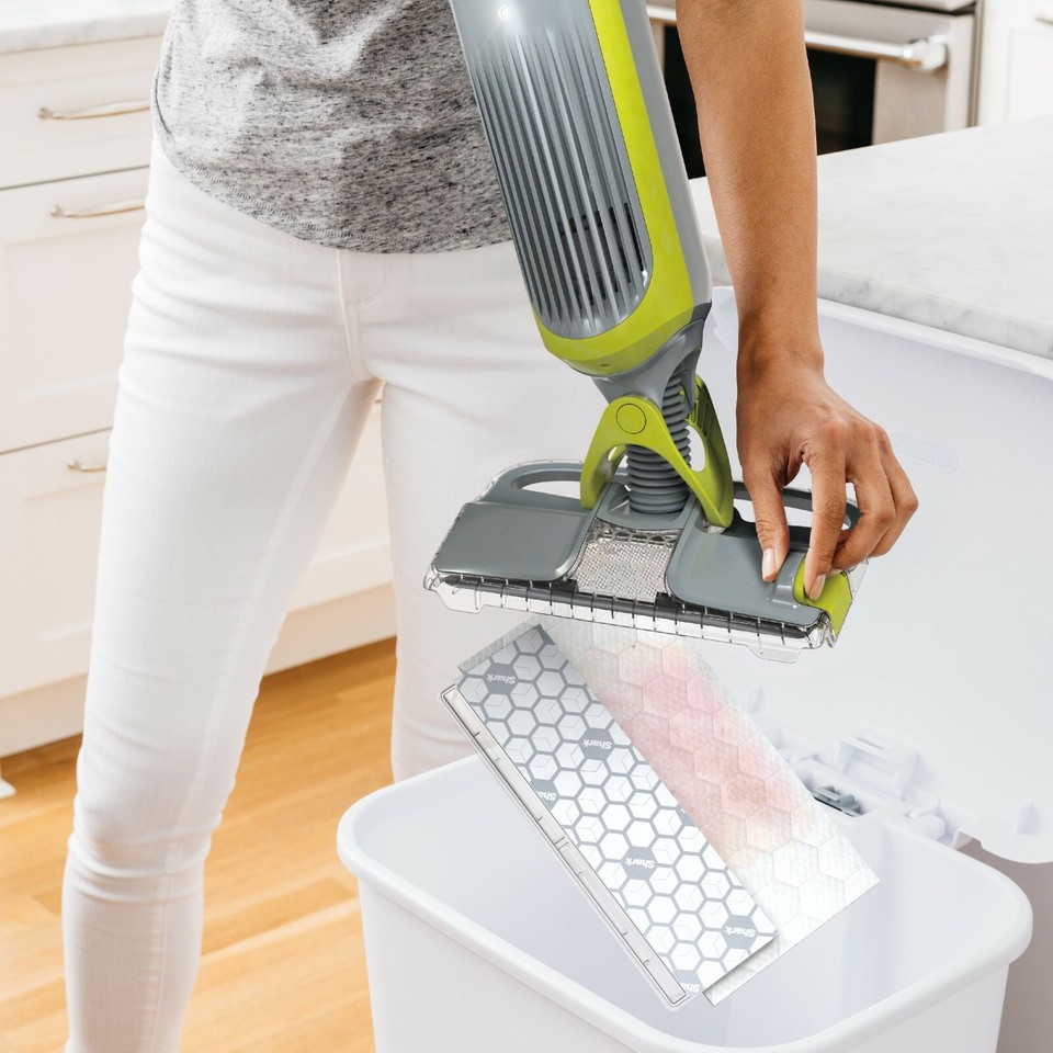 (10-Pack) Shark VACMOP Disposable Vacuum Mop ALL-IN-ONE Pads ~ No-Touch ...