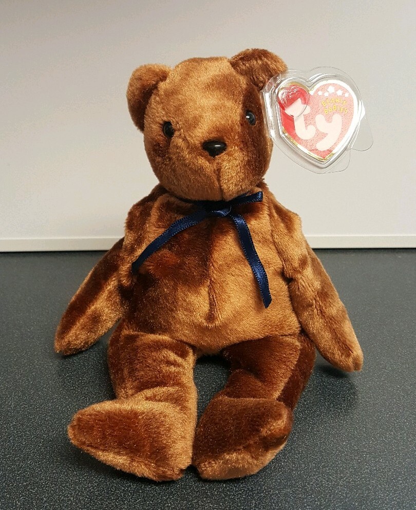 Ty Beanie Baby Ted-e - MWMT ( Brown Teddy) Ty Store Exclusive | eBay
