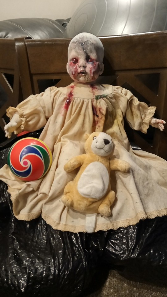 creepy doll horror Gore zombie demon scary Halloween prop dark oddities ...