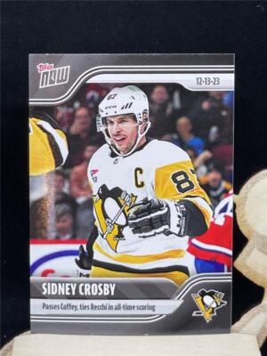 2023-24 Topps Now NHL Stickers #59 SIDNEY CROSBY Pittsburgh Penguins ...