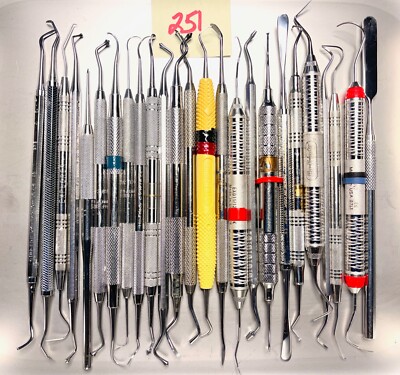 Lot 25 Mixed Dental Instruments HU-FRIEDY EAGLE PEARSON ETC. Hand Tools ...