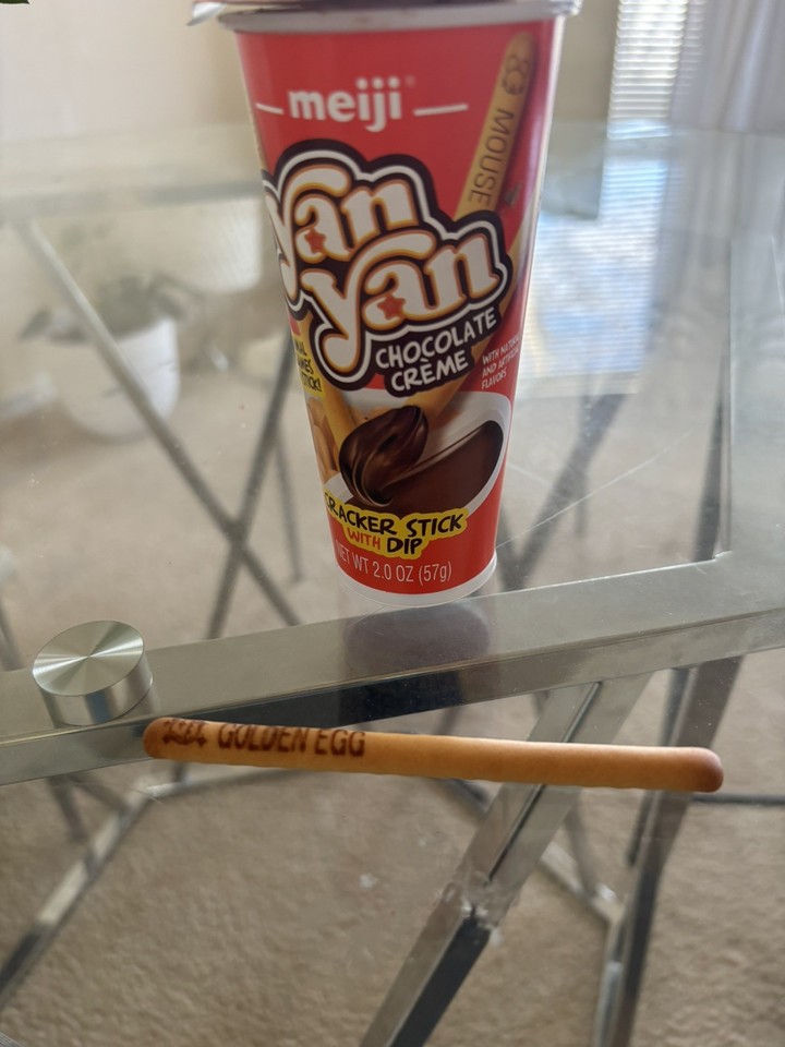 Meiji Yan Yan Golden Egg Cracker Stick | eBay