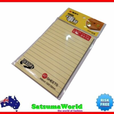 Lined Yellow Page Sticky Notes Premium Office Stationery 152 x 102mm ...