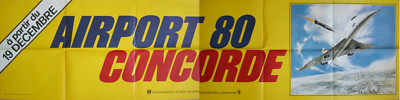 AIRPORT 80 CONCORDE Affiche Cinéma 275x70 Movie Poster ALAIN DELON | eBay
