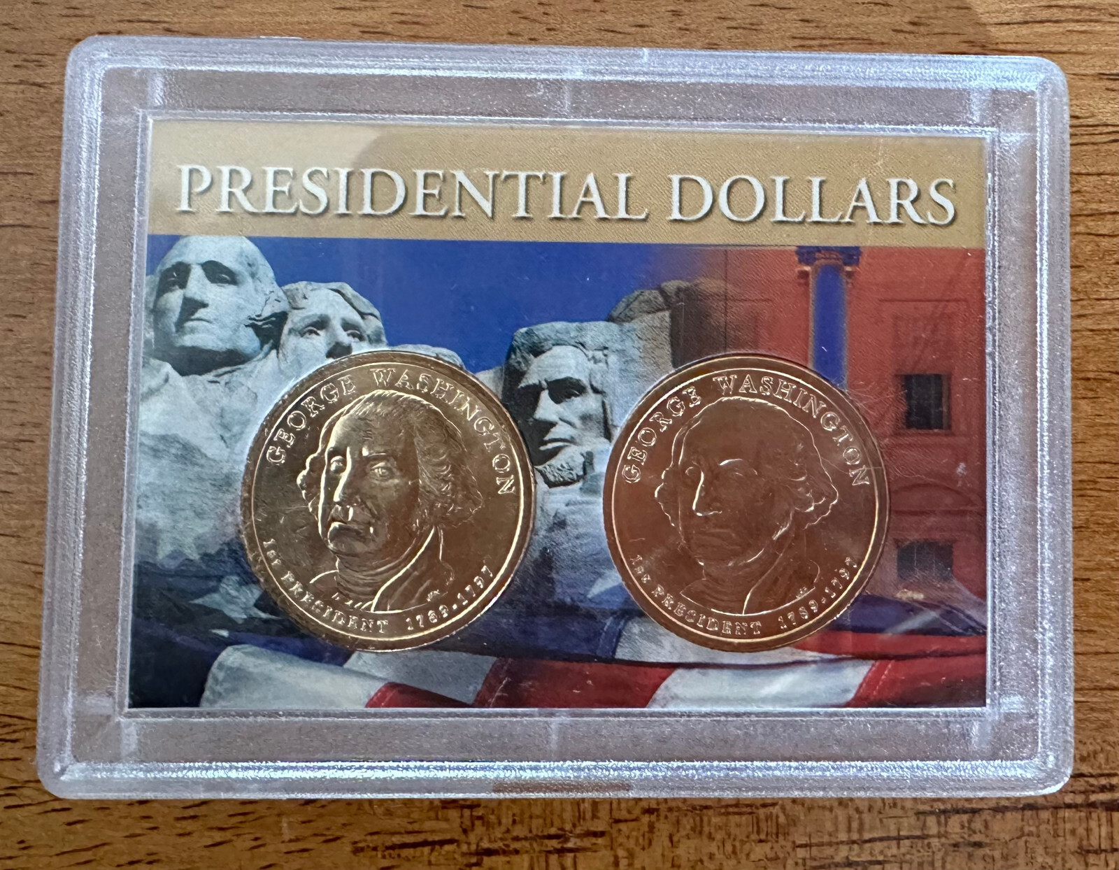 PRESIDENTIAL DOLLARS P & D 9 SETS OF 2 COIN SET EACH IN WHITMAN HOLDER ...