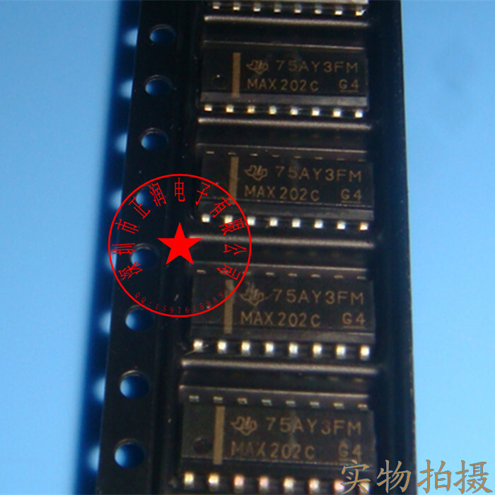 5pcs MAX202CDR IC TXRX DUAL RS232 5V 16-SOIC MAX202 MAX202C 202C ...