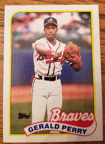 Gerald Perry Atlanta Braves 1989 Topps Baseball Card #130 Mint | eBay
