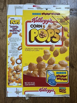 1987 Kellogg’s Corn Pops Cereal - Free Inside ROCKIN’ ROLLER Promo | eBay