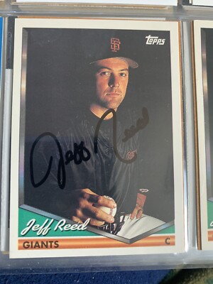 Jeff Reed autographed Topps baseball card | eBay