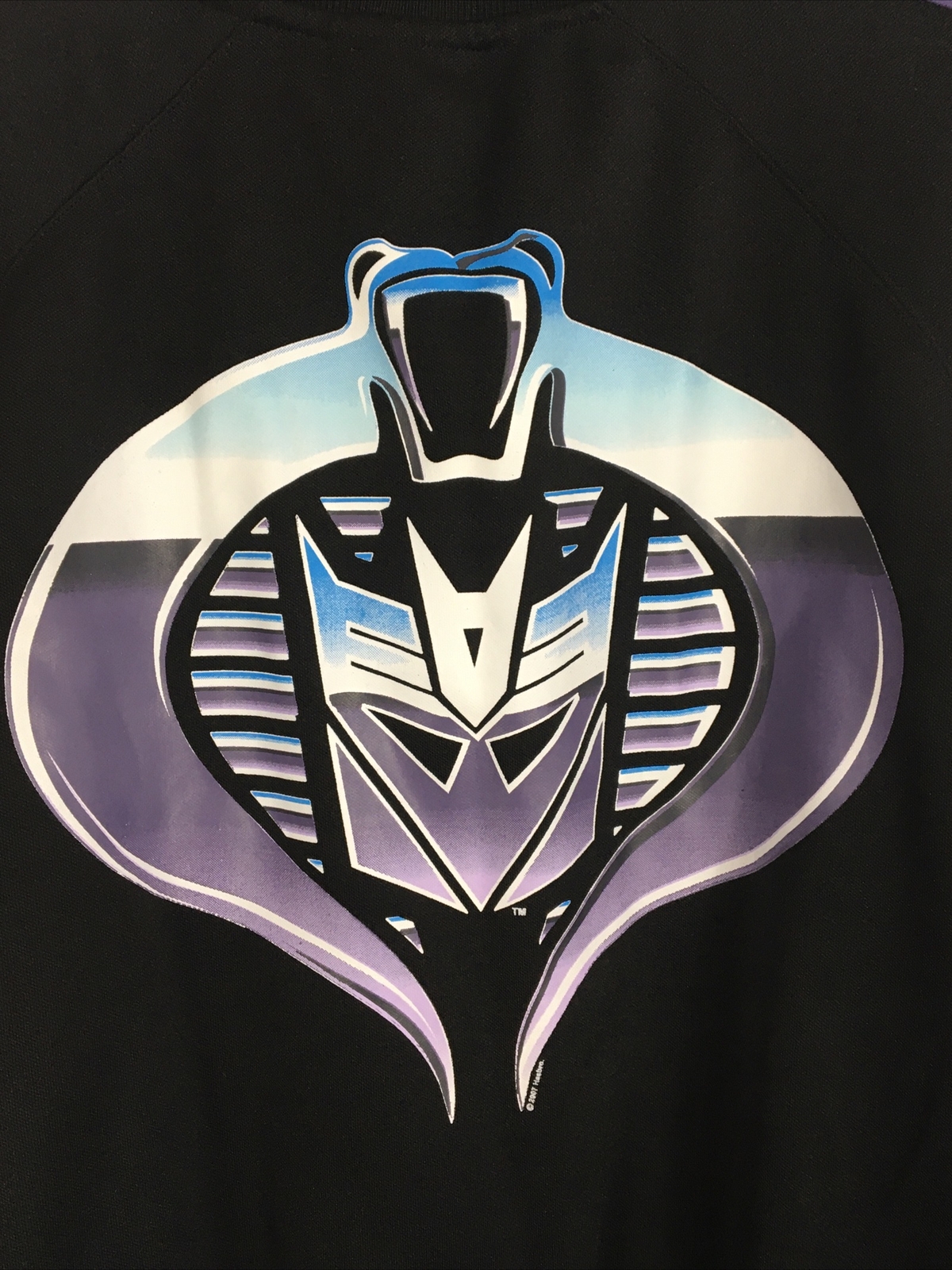 TRANSFORMERs Cobra Decepticon Track Jacket GI Joe Pat… - Gem