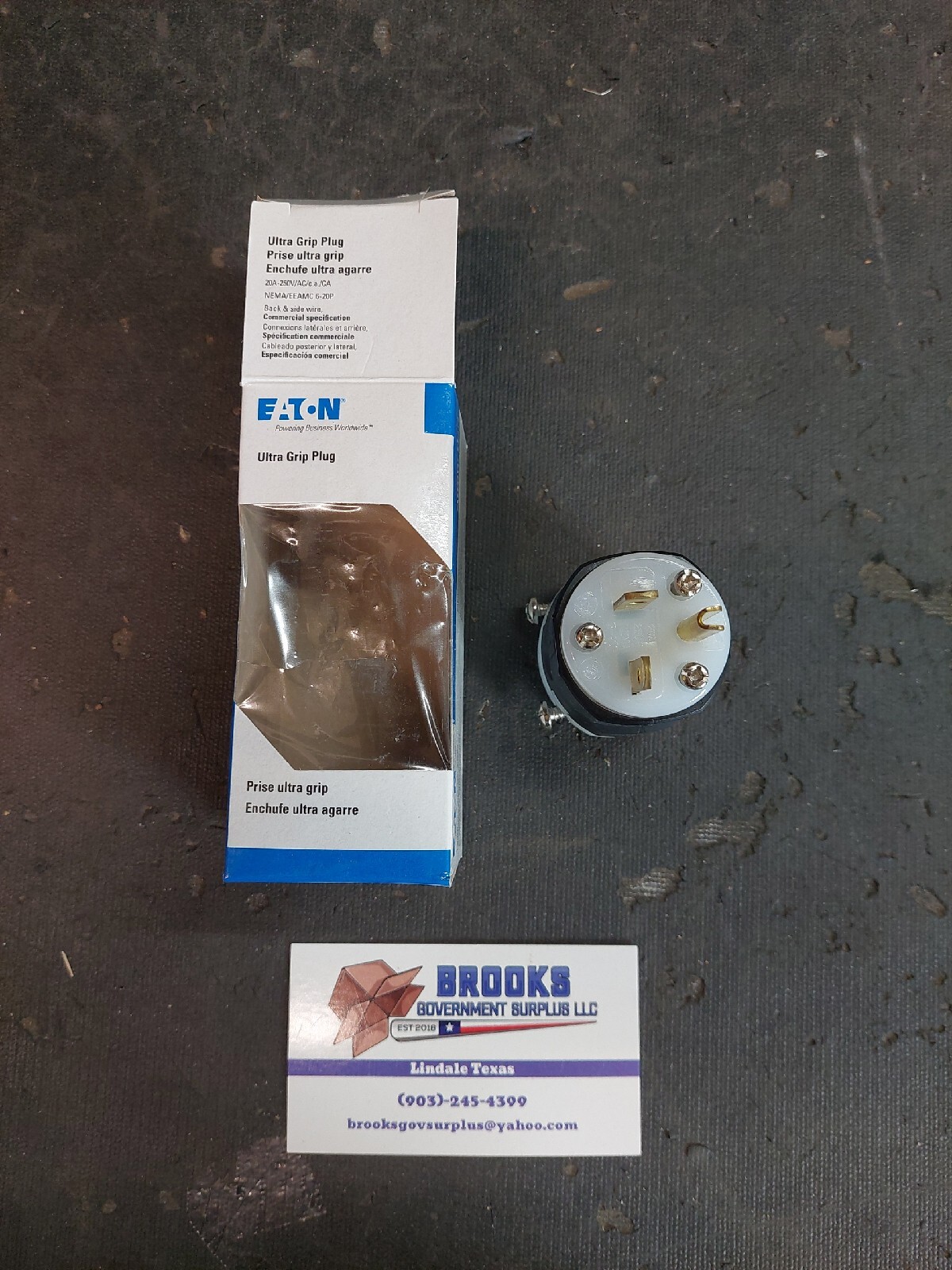Eaton Ultra Grip Plug AH5466-BX-LW 20 AMP 250VAC | eBay