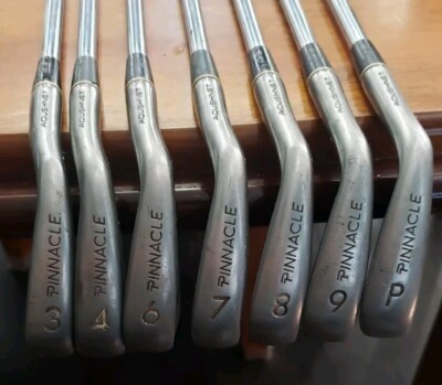 Acushnet Pinnacle Iron Set Right Hand Steel Shaft Regular Flex 3,4,6,7 ...