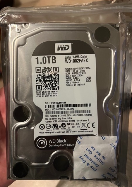 Western Digital Black WD1002FAEX 1TB 64MB Cache 3.5" 7200RPM SATA HDD ...