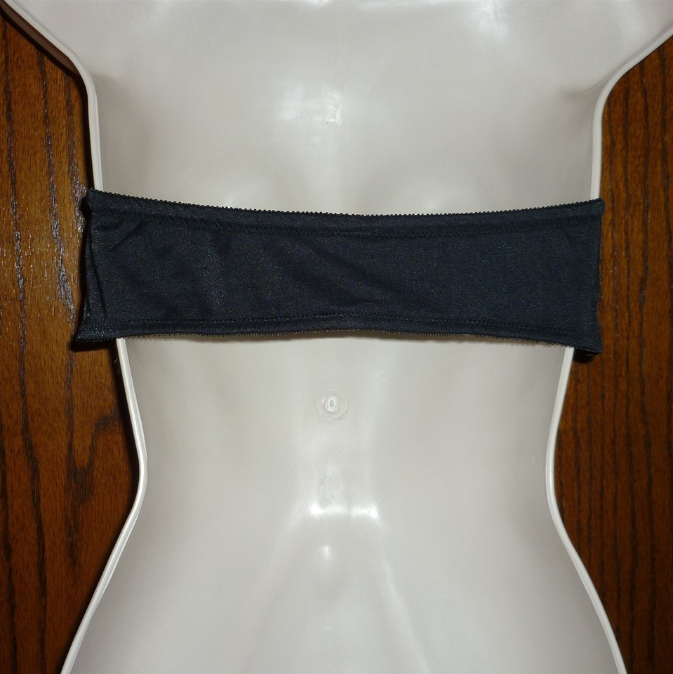 WARNERS VINTAGE SEMI-SHEER STRAPLESS PULLOVER BRA #01128 BLACK SZ 36 | eBay