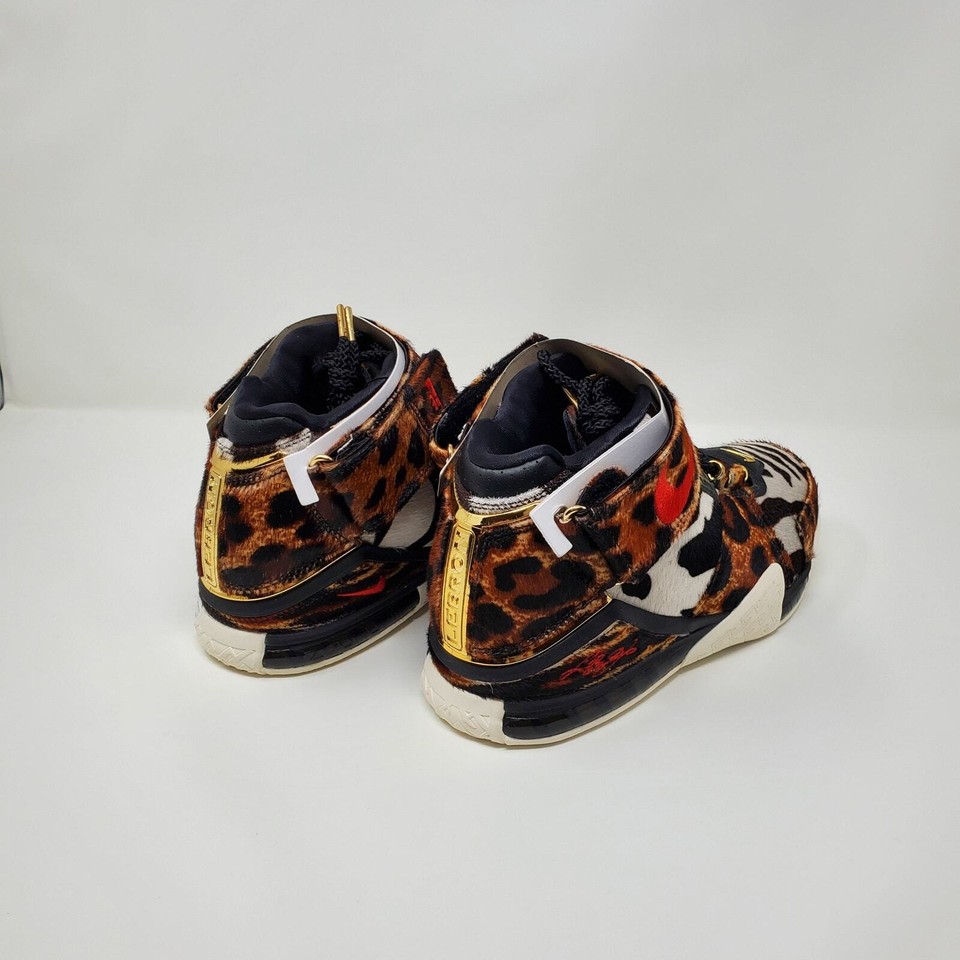 Nike Zoom LeBron 2 LX Beast Men's Size 9 Maple University Red Black ...