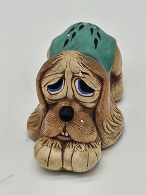 Pendelfin Pooch Dog Hand Painted Figurine Stonecraft England 3.5" long ...