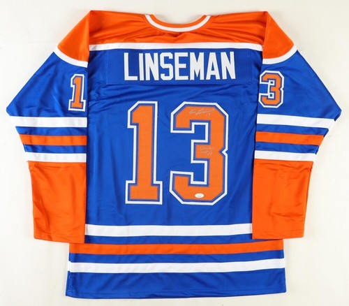 Ken Linseman Signed Edmonton Oilers Jersey Stanley Cup 84 (JSA COA) NHL ...