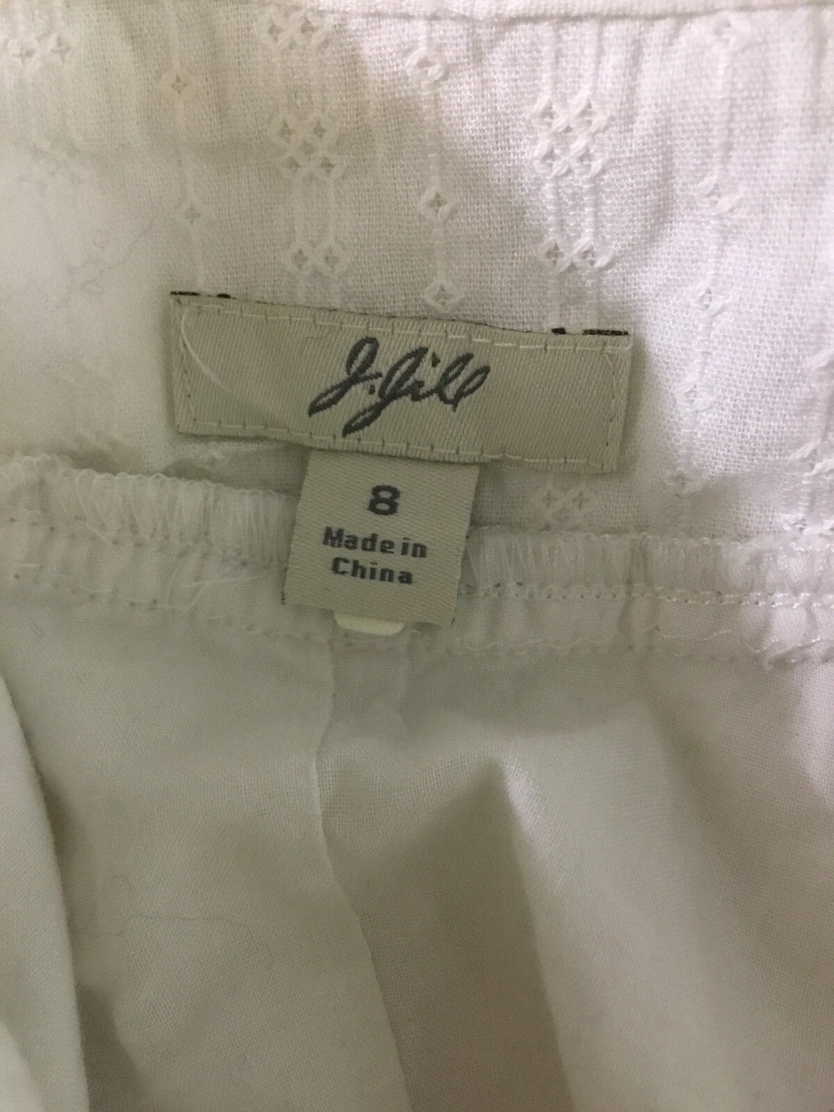 J.Jill White Ruffle Jacket Size 8 | eBay
