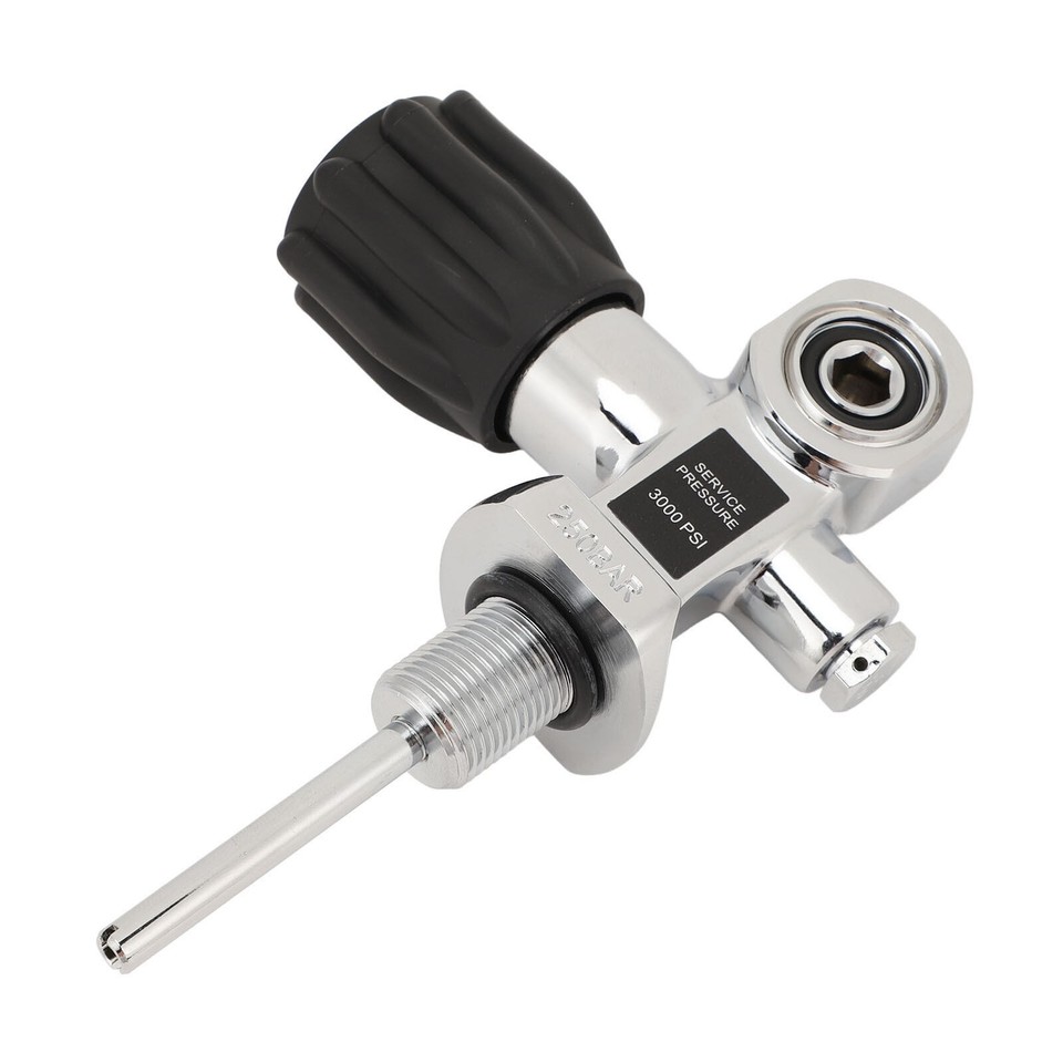Scuba Diving Cylinder Valve G3/4 DIN Yoke Dual Use 250 Bar Chrome ...