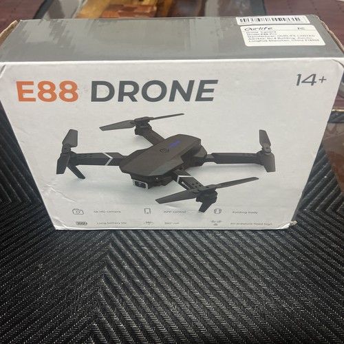 E88-pro 4k HD Camera Folding Drone, 14+ Age, Black With Case Scratches ...