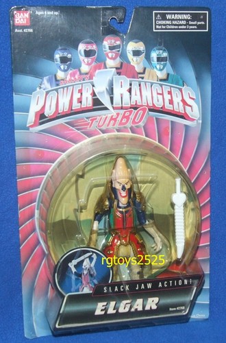 Power Rangers Turbo Evil Alien Elgar New Factory Sealed 1996 Slack Jaw ...