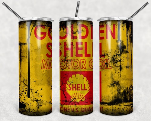 Shell Oil Filter 20oz (590ml) Insulated Tumbler Cup With Lid, Straw ...