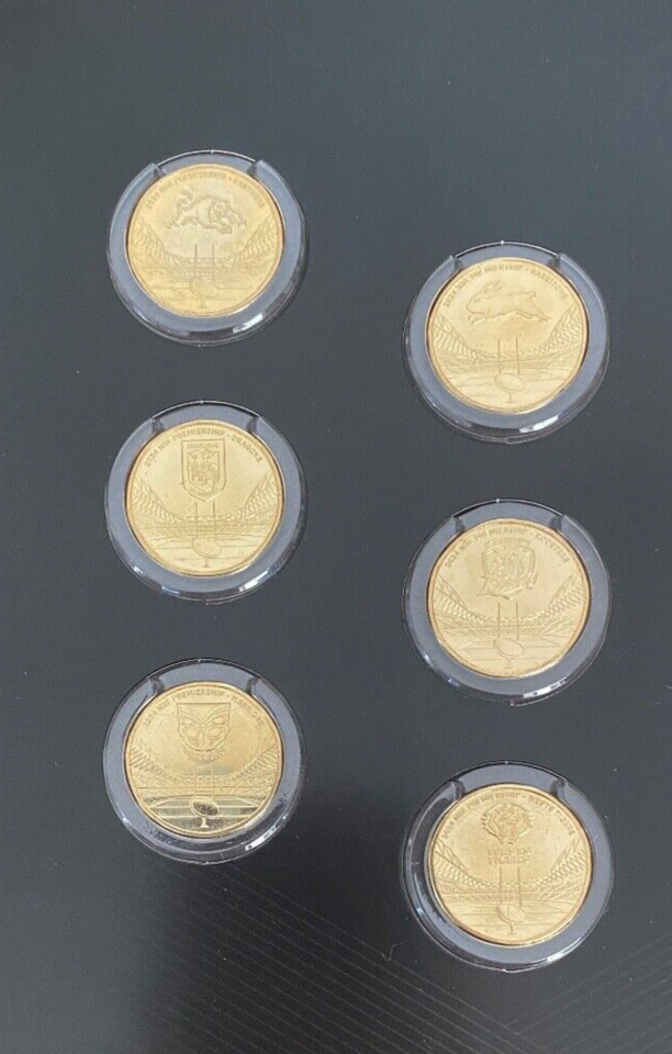 AUSTRALIAN 2024 NRL NRLW FULL 19 COIN SET PREMEIRSHIP COLLECTION WITH 2 ...