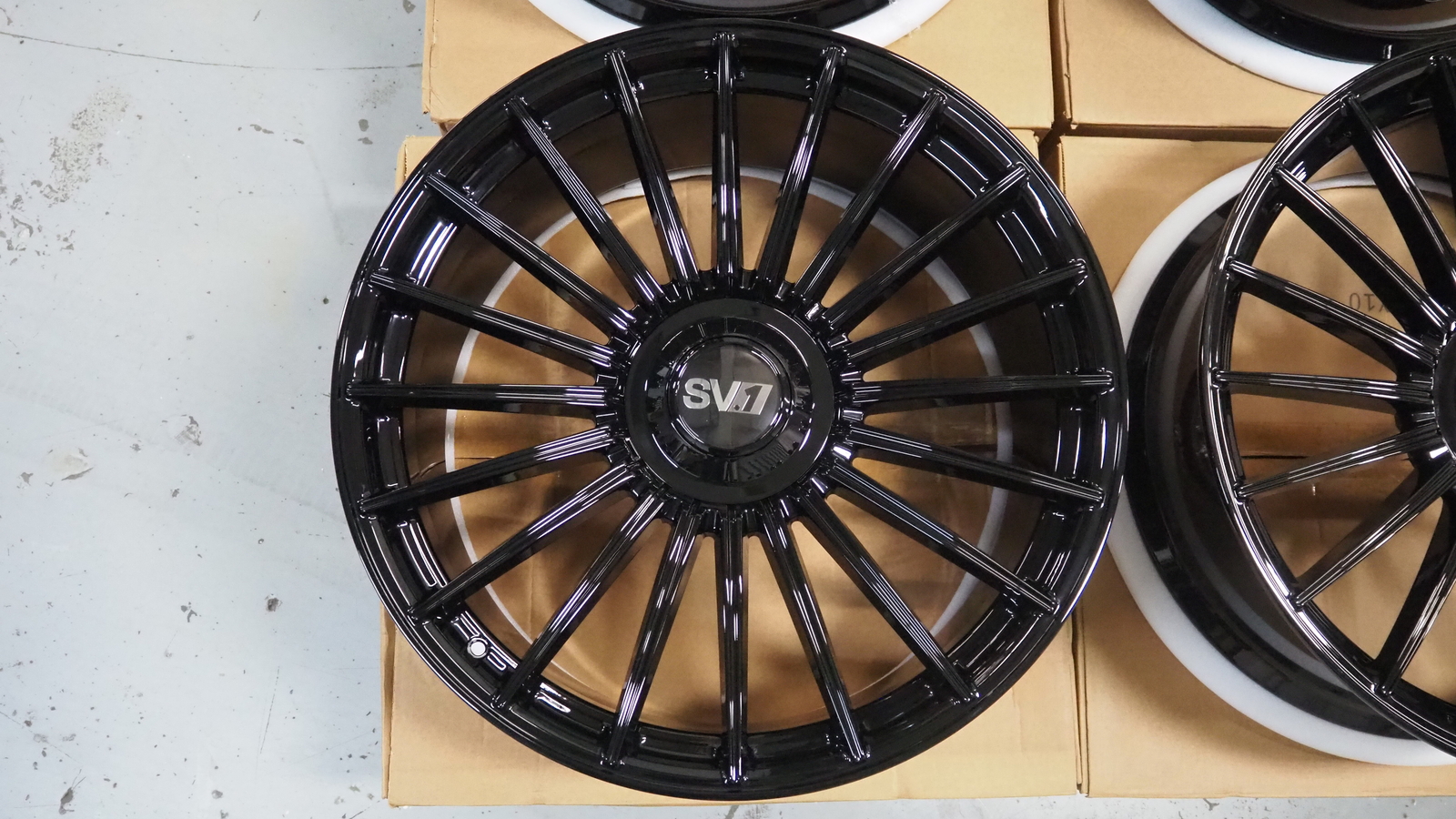 24" Savini SV1 X1 24x10 Black Concave Full Forged Wheels Rims Fits ...