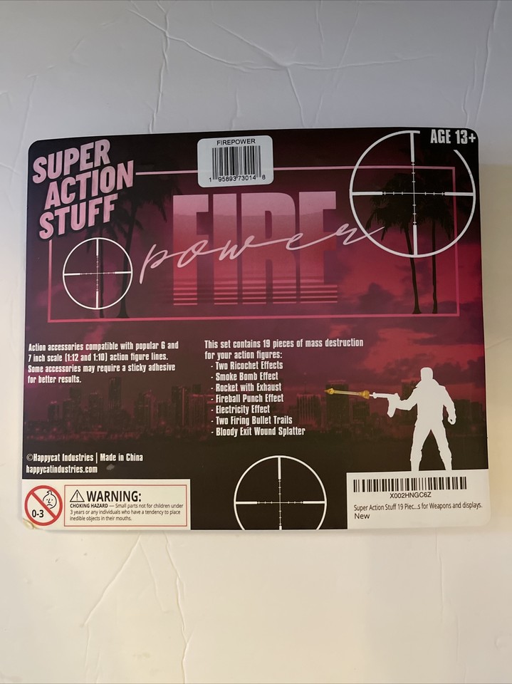 Super Action Stuff Fire Power Set-Action Figure Accessories | eBay