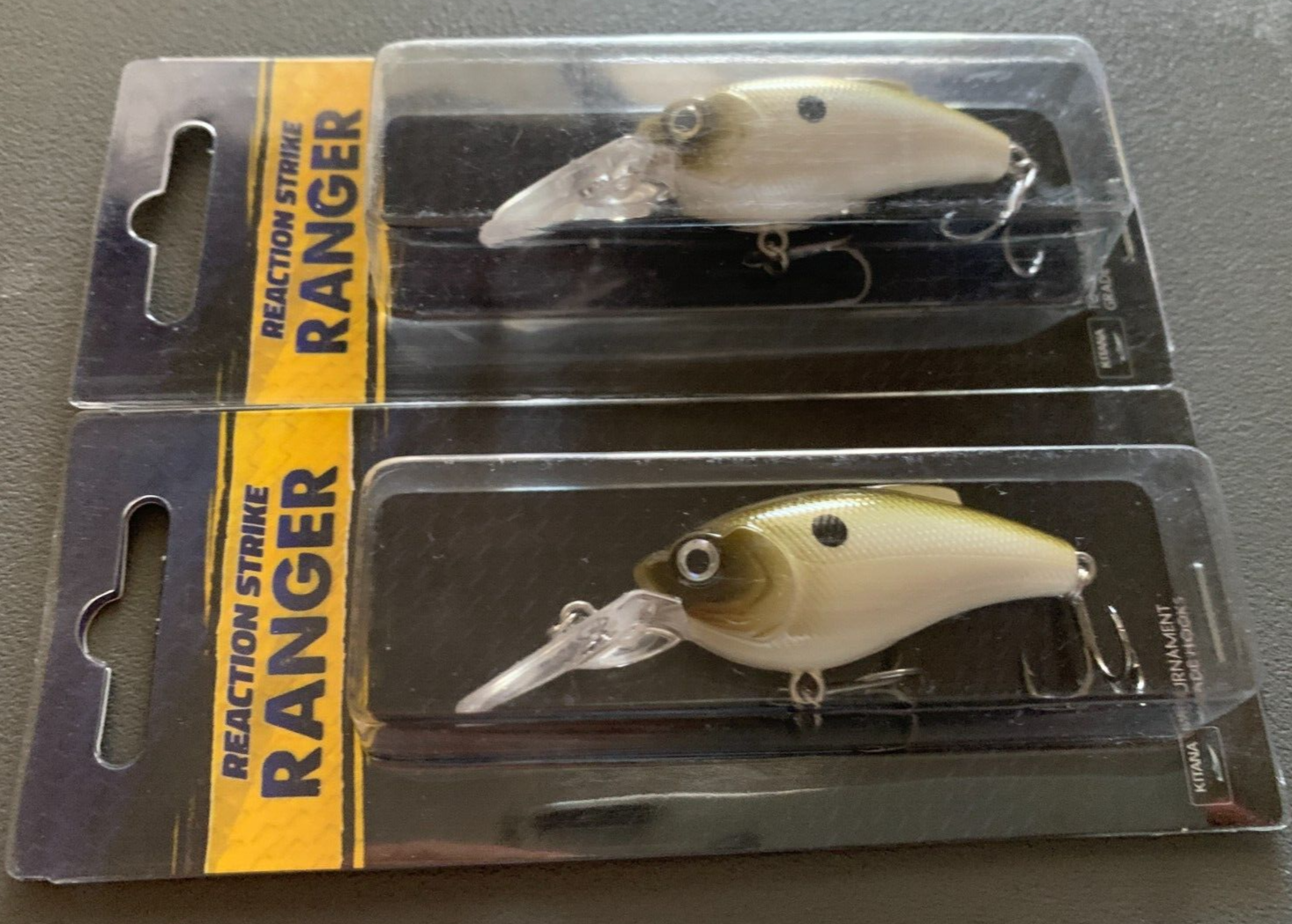 2 Reaction Strike Ranger Series Crankbait 1/4oz. 2 3/4" Green Shad Lure ...