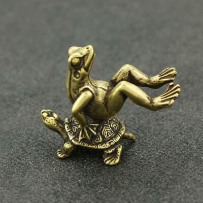 Antique Bronze Turtle Back Frog Ornament Antique Solid Brass | eBay