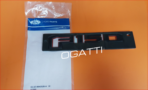 BRAND NEW Ford F-150 Red & Black Rear Tailgate Emblem Nameplate # ...