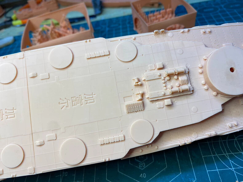 3D Printed 1/350 Italian Navy Conte Di Cavour Class Battleship Model ...