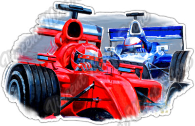 Grand Prix Race Indy 500 Formula 1 Sport Car Bumper Vinyl Sticker Decal ...