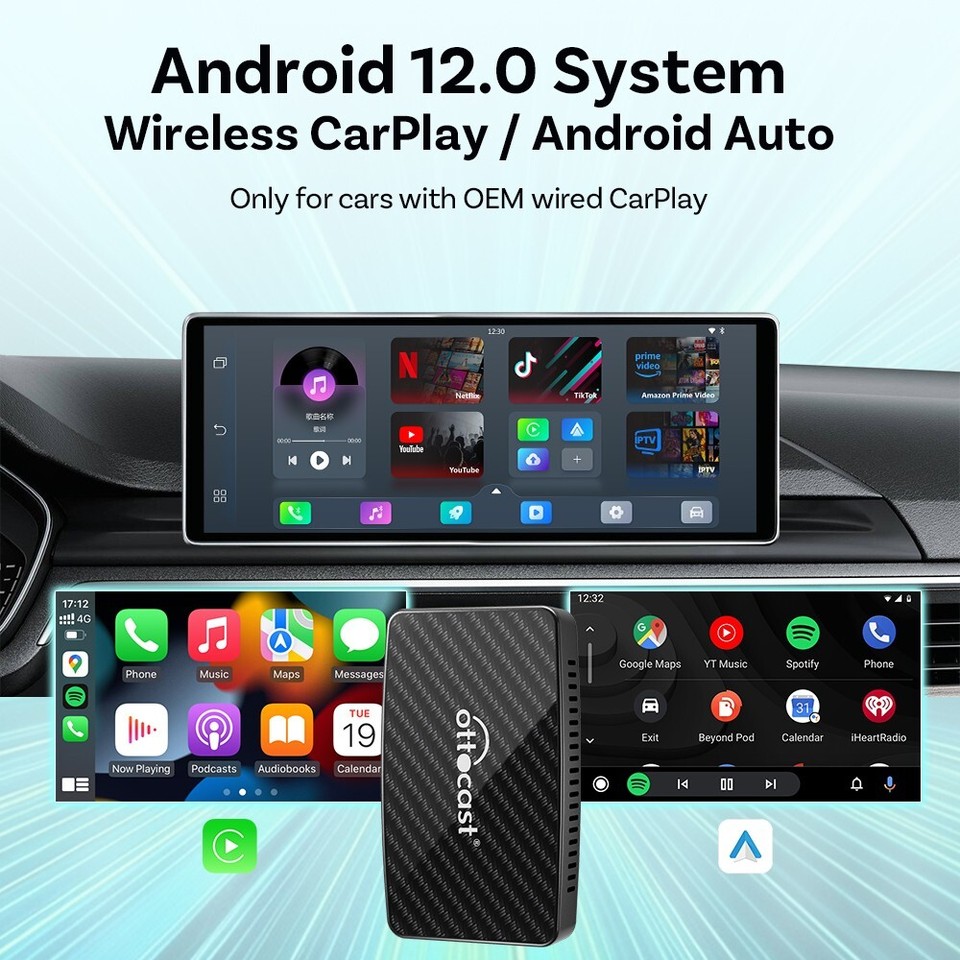 Ottocast Multimedia AIBOX Play2VideoPro w/ Wireless Carplay&Android Auto Youtube | eBay