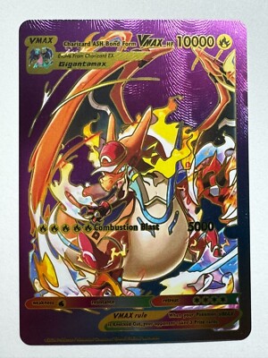 Pokemon Charizard Ash Bond Form RAINBOW DISPLAY Card MINT CONDITION | eBay