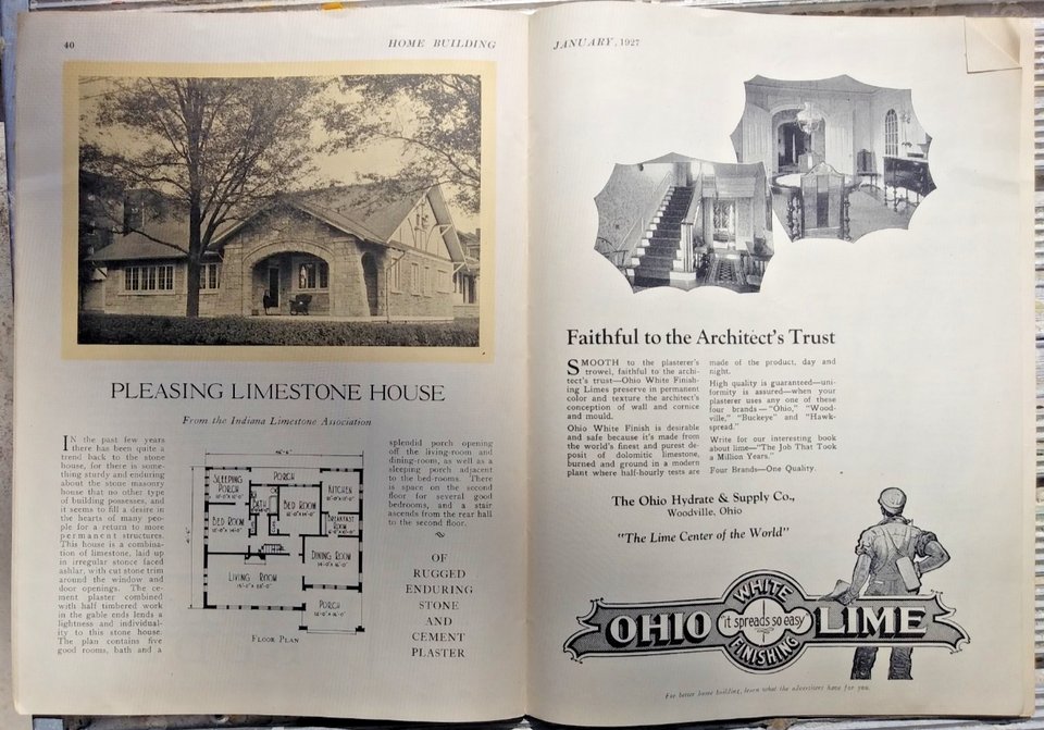 Home Building 1927 January House Plan Catalog Historic Architecture ...