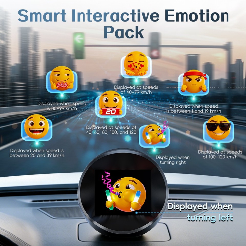 New GPS intelligent cartoon animated LCD instrument panel multilingual ...