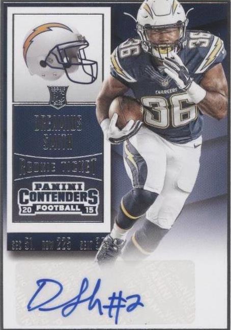 2015 Panini Contenders - Rookie Ticket Dreamius Smith #193 (AU, RC) for ...