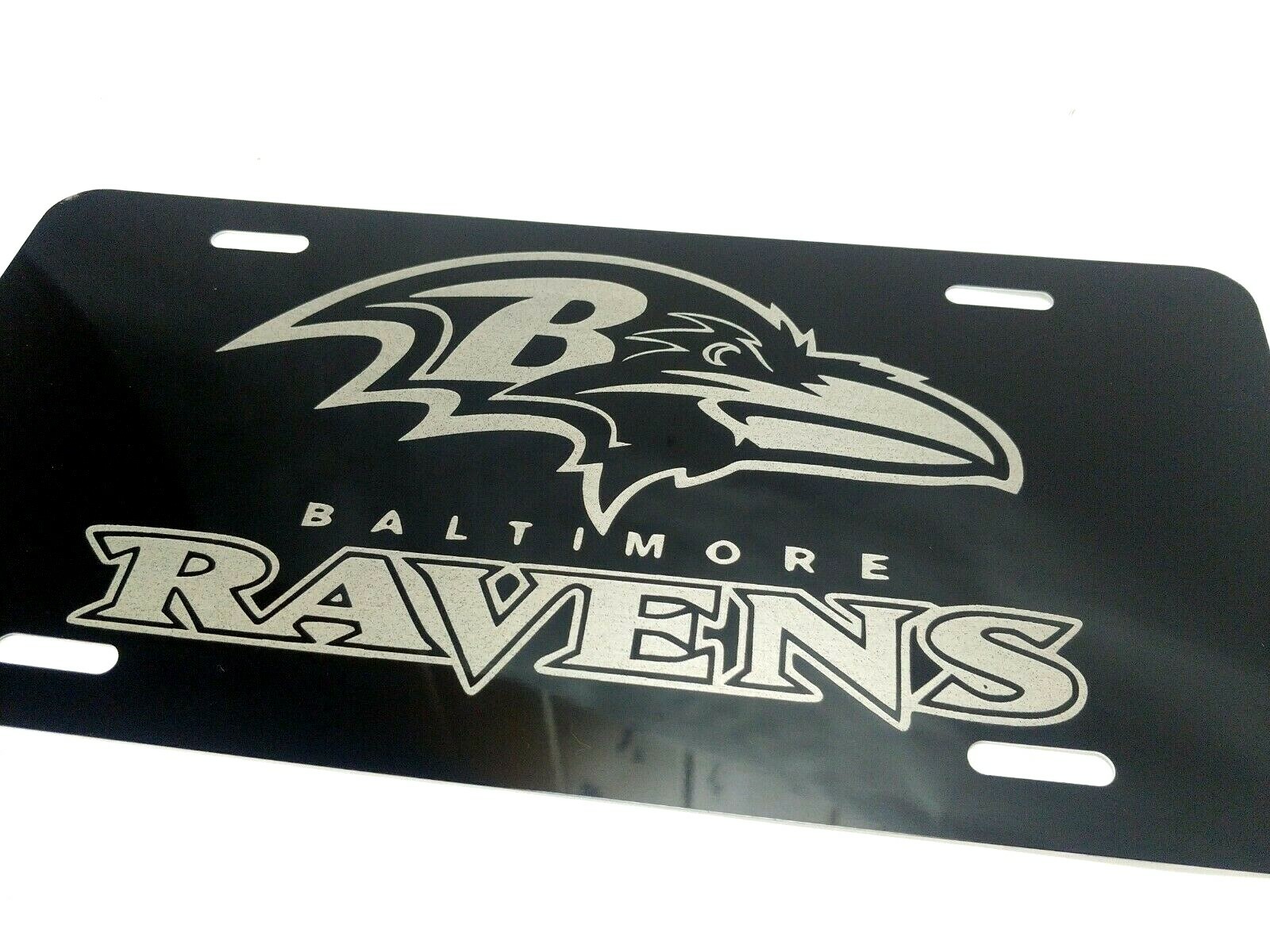 Baltimore Ravens aluminum license plate laser etched car front tag Man ...