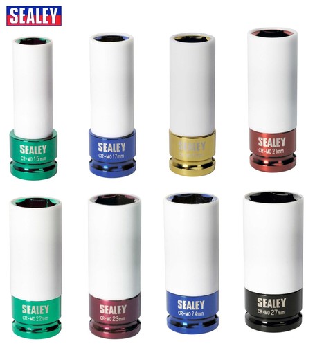 Sealey - Alloy Wheel Nuts Chrome Molybdenum Impact Socket 1/2" Drive ...