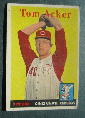 1958 Topps Tom Acker (Cincinnati Redlegs) #149 F/G | eBay