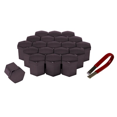 20x Radschraubenkappen Abdeckkappen Radmuttern SW 17/19/21/22 Titan ...
